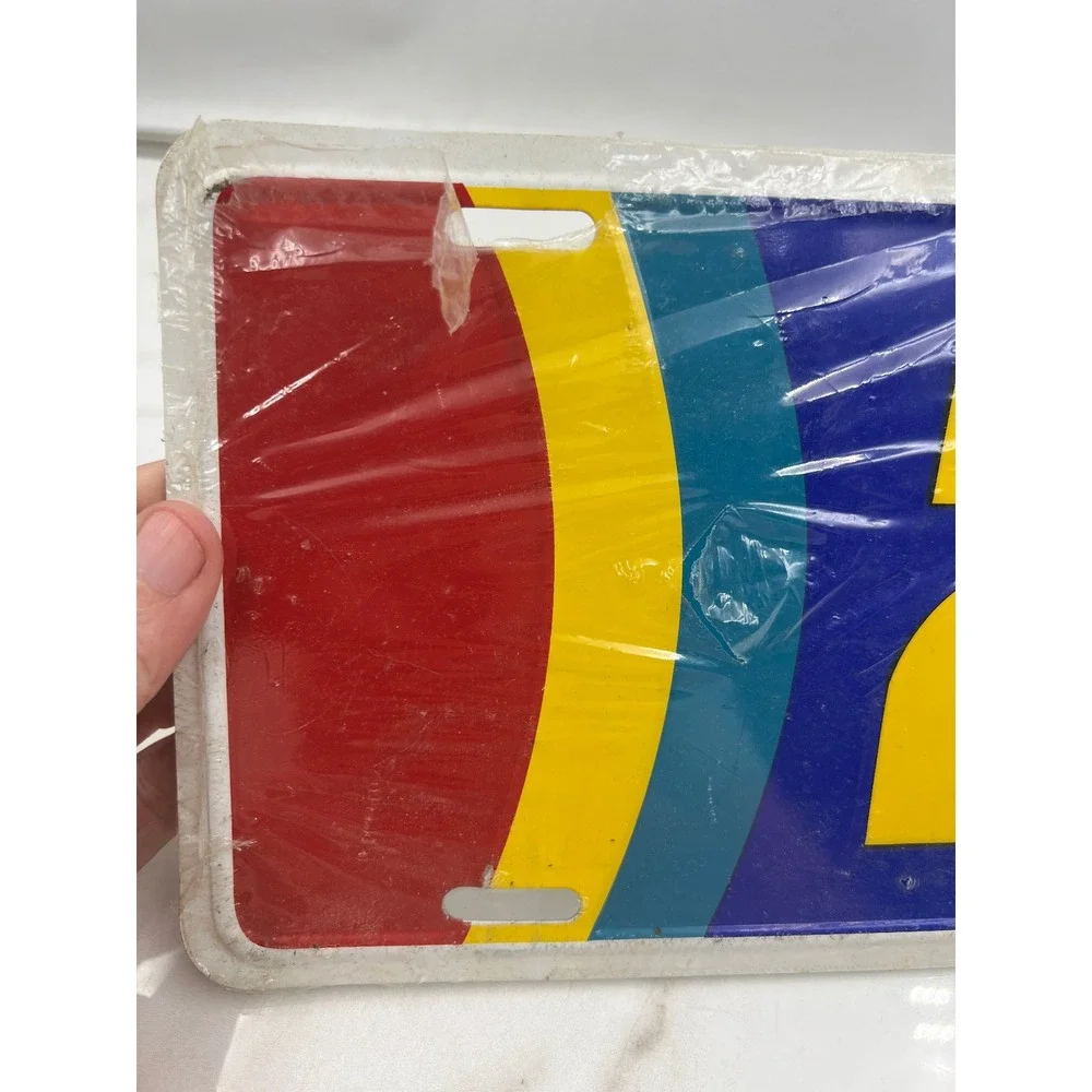 Other | Vintage Jeff Gordon 24 Nascar License Plate Dupont Rainbow ...